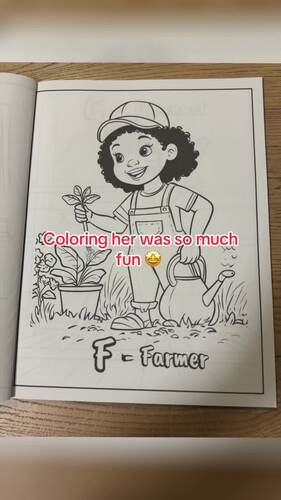 Time for Work: A to Z Careers Coloring Book by Color and Spark | TPT