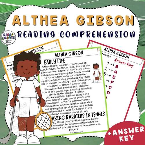 Althea Gibson Biography & Research Worksheet Black History Worksheet ...