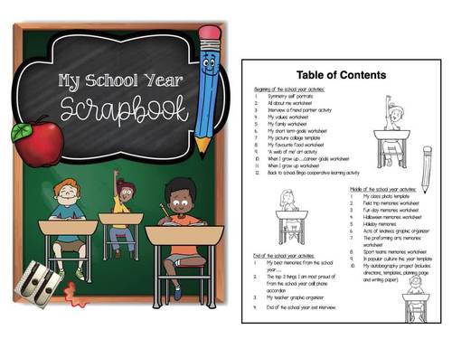 Back to School-My School Year Scrapbook by Honey Bee Community Resources