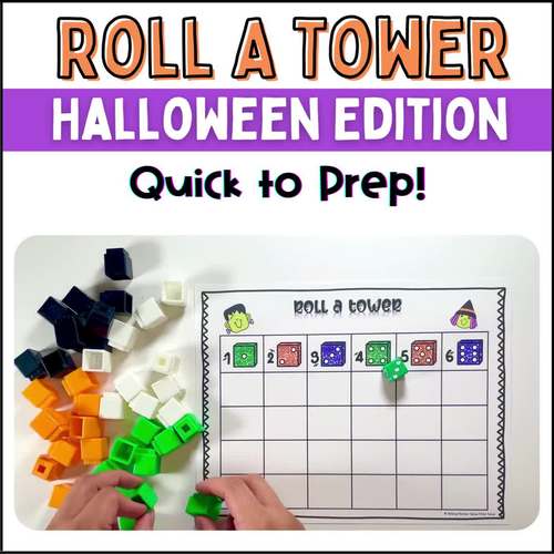 Halloween Kindergarten Math Center Game Low Prep & Differentiated ...