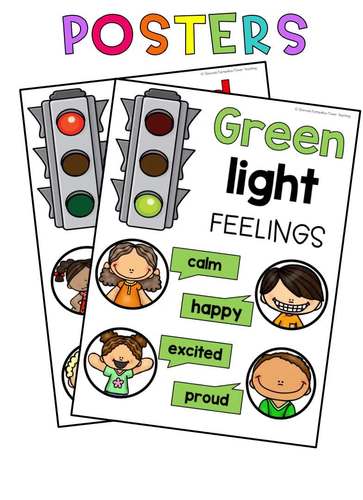 Calm Down Strategies Identifying Emotions Posters Self Regulation