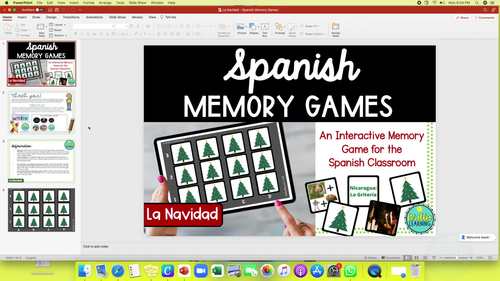 Spanish Memory Games - Christmas in Latin America by Red Apple Studio