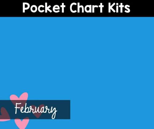 Valentine's Day Task Cards Kindergarten Centers Pocket Chart Cards ...