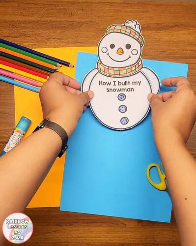 Snowman Writing Craft | How to Build a Snowman Writing | Winter Writing ...