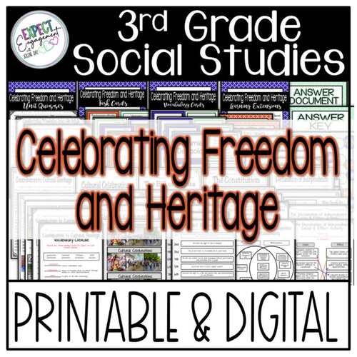 3rd Grade Social Studies / Celebrating Freedom / Printable & Digital / TEKS