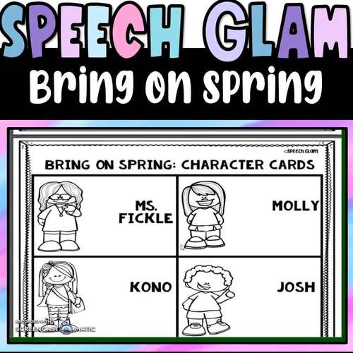 Bring On Spring Book Companion (Boom Cards included) by Speech Glam