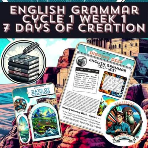 CSS English Grammar Cycle 1 Week 1 - (Classical Jewish Homeschool)