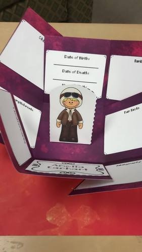 Interactive Biography Research Project Bundle - Exploding Box Pop-Up ...