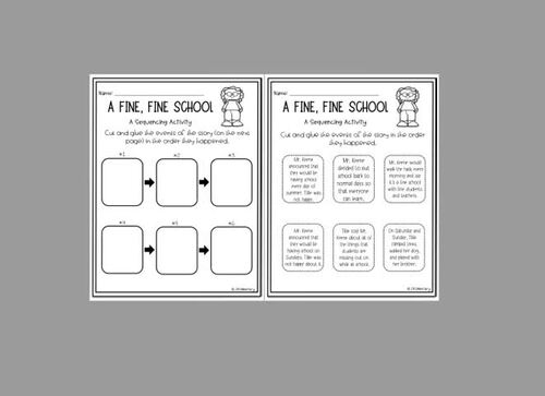 A Fine Fine School Book Companion Activities | Back to School Read Aloud