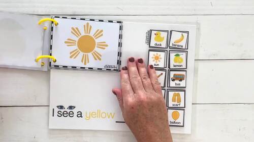 I See YELLOW Interactive Book + Sentence Formulation Activity, Speech ...