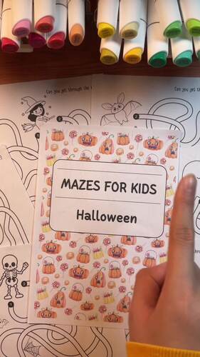 Halloween Maze for Kids, Halloween Theme Children Amazing Mazes Fun Games