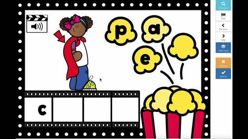 Word Building Long CVCe Words BOOM CARDS by Tong Stevens | TPT