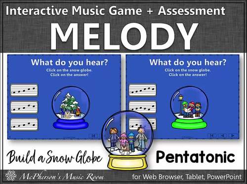 Winter Music | Pentatonic Interactive Solfege Game & Assessment {Snow ...
