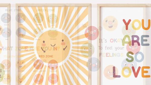 School Counseling Posters Calm Down Corner Prints Social Worker Office ...