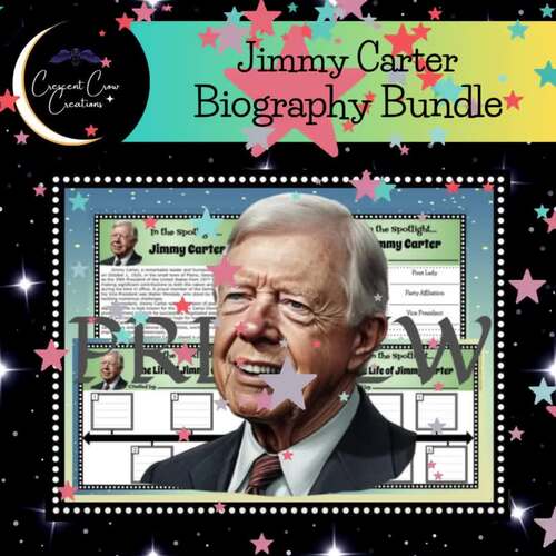 President Jimmy Carter Biography Bundle Research Project | TPT