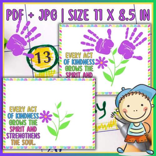 World Kindness Day Craft- Poster | World Kindness Day Handprint Art ...