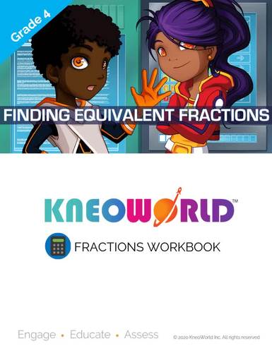 Fractions Workbook | Grade 4 | Printable & Digital by KneoWorld | TPT