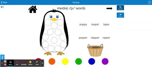 Winter Do a Dot Articulation - Level 1 BOOM Card™ by Preschool speech