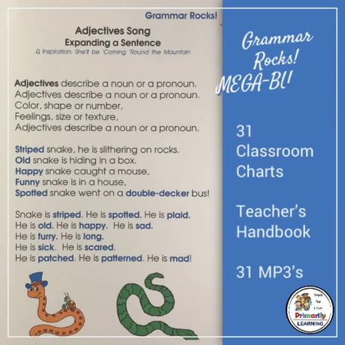 Grammar Practice for First Grade complements Jolly Grammar | TpT