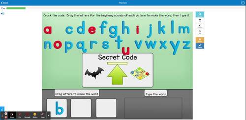 CVC Word Building Practice Digital Resource Activities Secret Code Boom ...