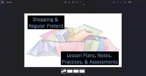 Spanish II Unit: Shopping & Regular Preterit by Sr and Monsieur Schepeez