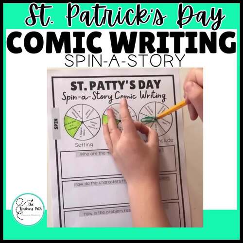 St. Patrick's Day Comic Writing Activity! St. Patty's prompts and comic ...