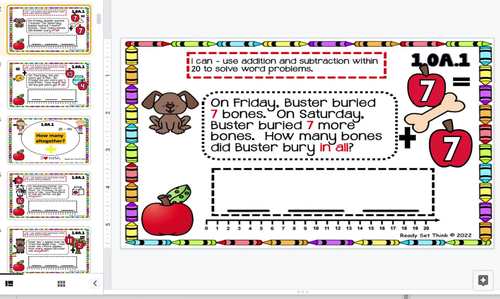 First Grade Math Word Problems Addition and Subtraction Within 20 ...