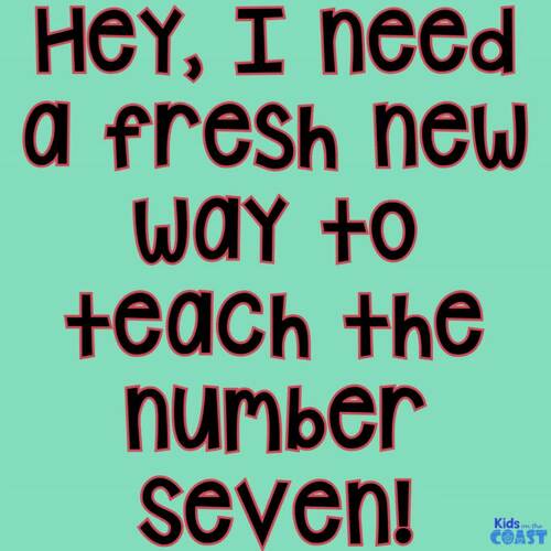 Number Seven Activity, Craft, and Worksheet for Circle Time Targeting ...