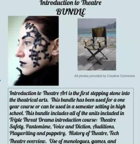 Drama and Theatre Art Education - Introductory Course Grades 6-12 PDF
