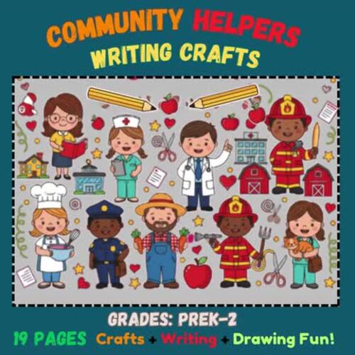 Community Helpers Writing & Craft Activities | Back to School | Fine ...