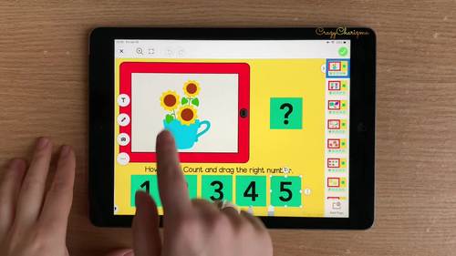 How Many Counting to 5 Seesaw Math by CrazyCharizma | TpT