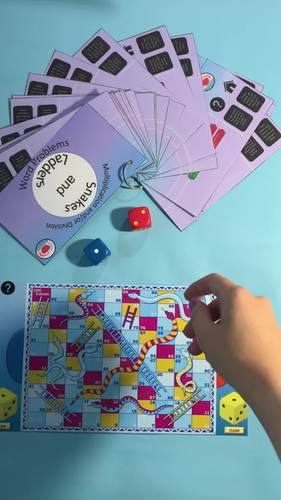 Multiplication and Division Snakes & Ladders Word Problems PRINTABLE ...