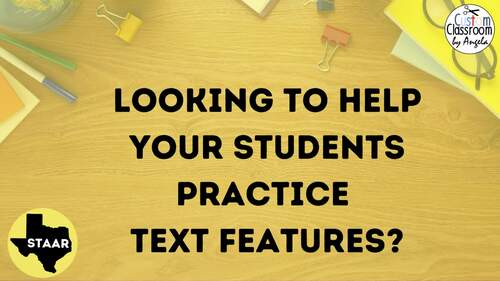 STAAR Text & Graphic Features Warm Up Non-Fiction Passages 3rd 4th 5th ...