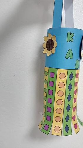 Kansas Day Windsock Craft Shapes Coloring Activities Pop Arts DECORATION
