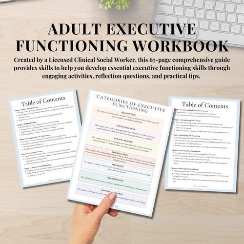 Adult ADHD & Executive Functioning Workbook, Adult Adhd Planner, Late ...