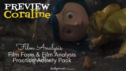 Coraline Film Analysis Activities Practice Pack | Frame Annotation to Theme