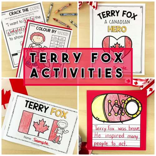 Terry Fox Activities for Grade 1 by Coreas Creations | TPT