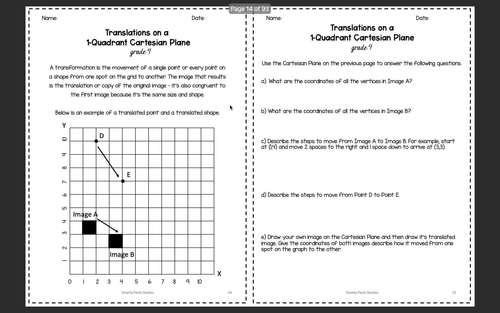 Grade 4 - Measurement and Spatial Sense Unit and Worksheets - 2020 ...