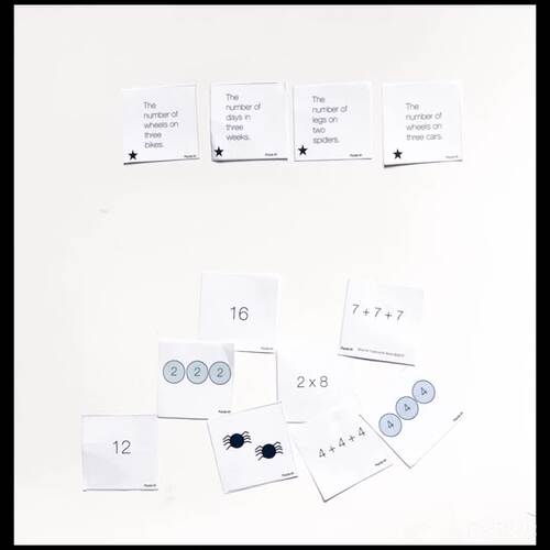 Multiplication Practice Card Sort: Enrichment Task for Fast Finishers