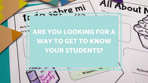 All About Me Todo Sobre Mi Spanish and English Worksheet Poster Project