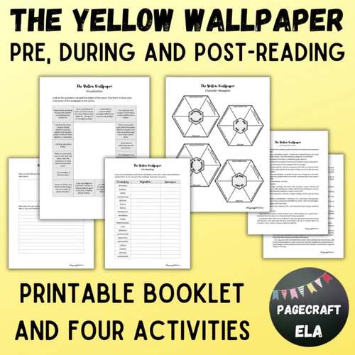 The Yellow Wallpaper Activity Booklet | Pre-Reading and Full Text Study