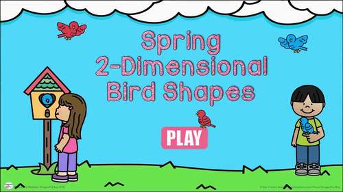 Spring 2-Dimensional Bird Shapes for Google™ PowerPoint™ & Boom ...