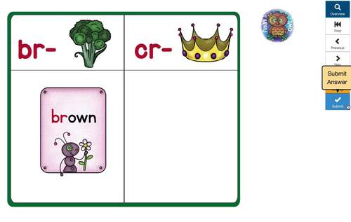 INITIAL R BLENDS GAME PHONICS KINDERGARTEN 1ST 2ND GRADE BOOM CARDS ...