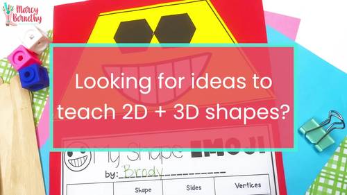 2nd Grade Geometry Guided Math Unit w/ 2d and 3d Shapes Posters ...