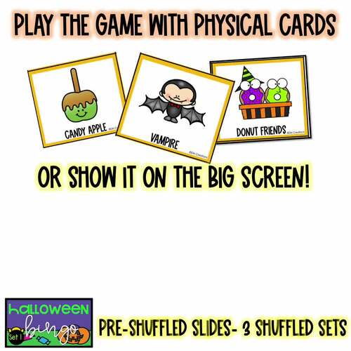Halloween Bingo Game l Halloween Digital Activity l Digital or Paper Bingo