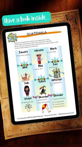 GUATEMALA a 193 Little Adventures Pack - Printable culture packs for ...
