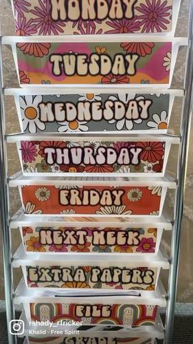 Groovy Glam Collection // Cart Labels by Fit for Learning | TPT