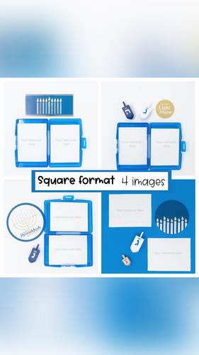 Task Cards mockups Hanukkah Theme by Speaking of Images | TPT