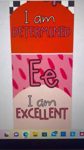 Retro Funky Alphabet Posters l ABC Affirmations l Upper elementary