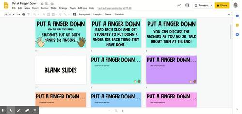 Put A Finger Down Music Activity | Distance Learning by musicpluscoffee